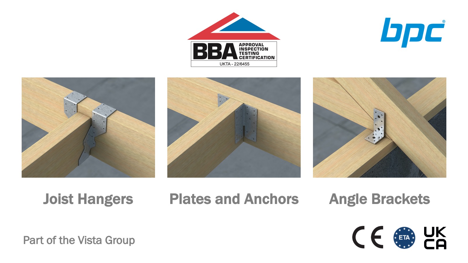 Joist Hangers | Restraint Straps | Angle Brackets | Builders' Metalwork by BPC Fixings®