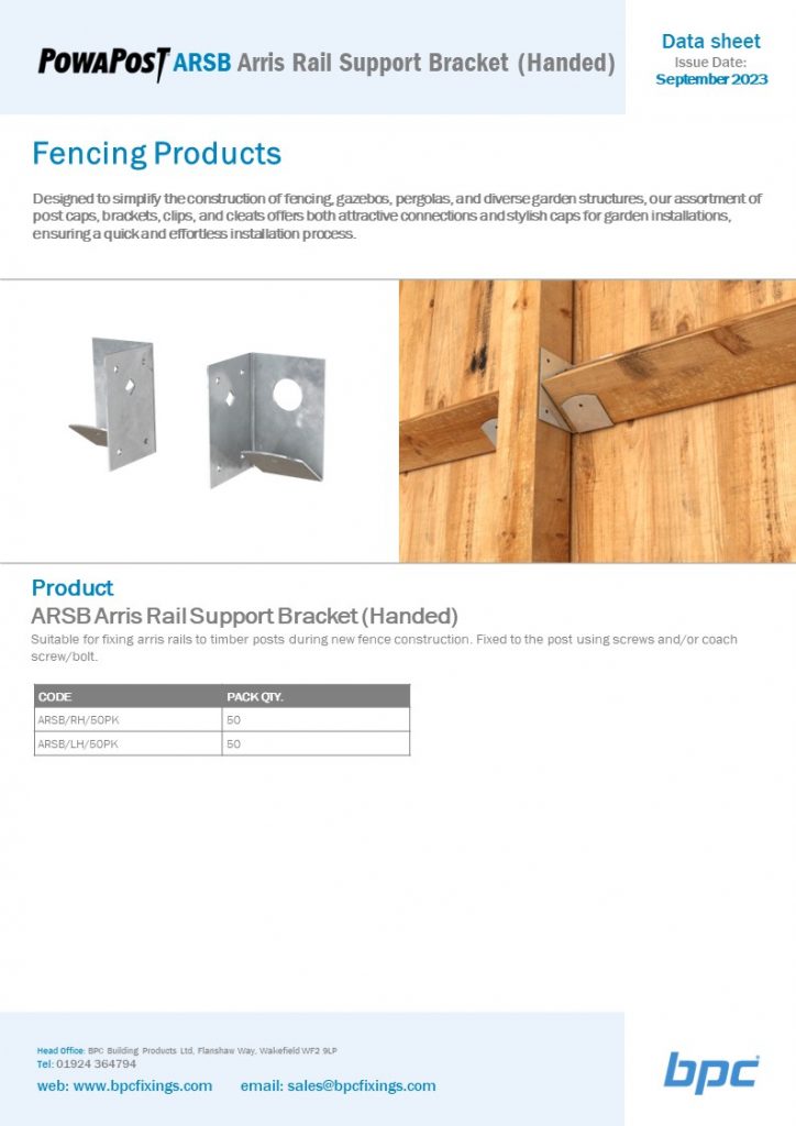 Datasheets Landscaping – BPC Fixings