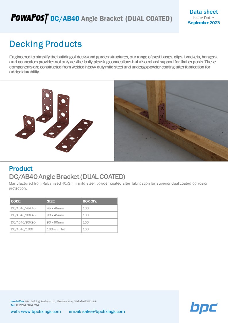 Datasheets Landscaping – BPC Fixings