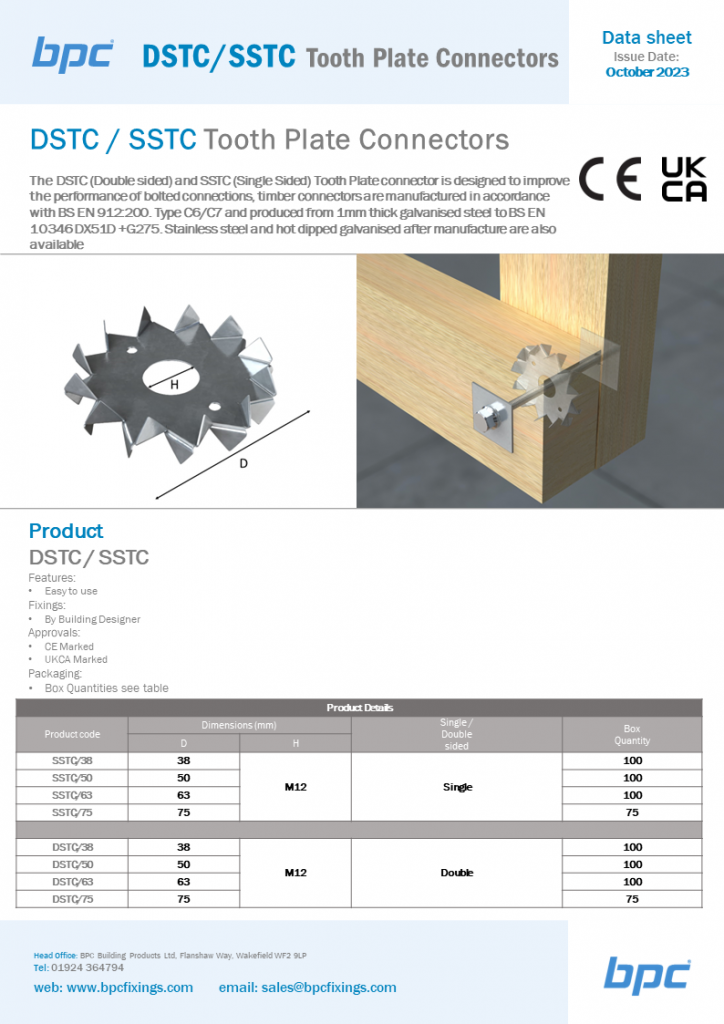 Datasheets – BPC Fixings