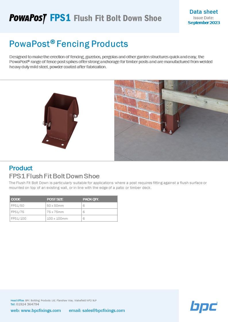 Datasheets Landscaping – BPC Fixings