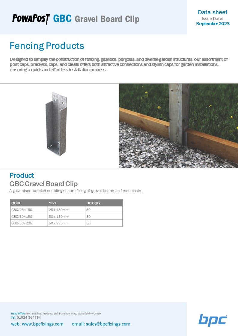 Datasheets Landscaping – BPC Fixings