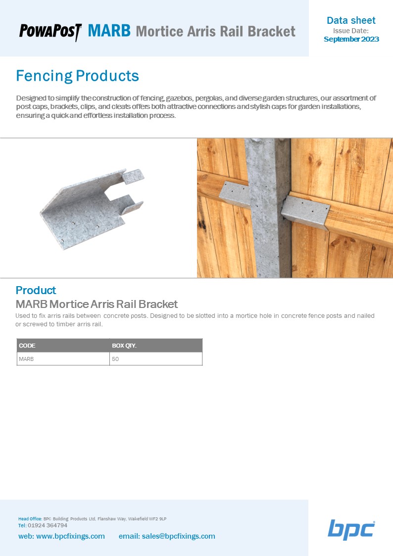 Datasheets Landscaping – BPC Fixings