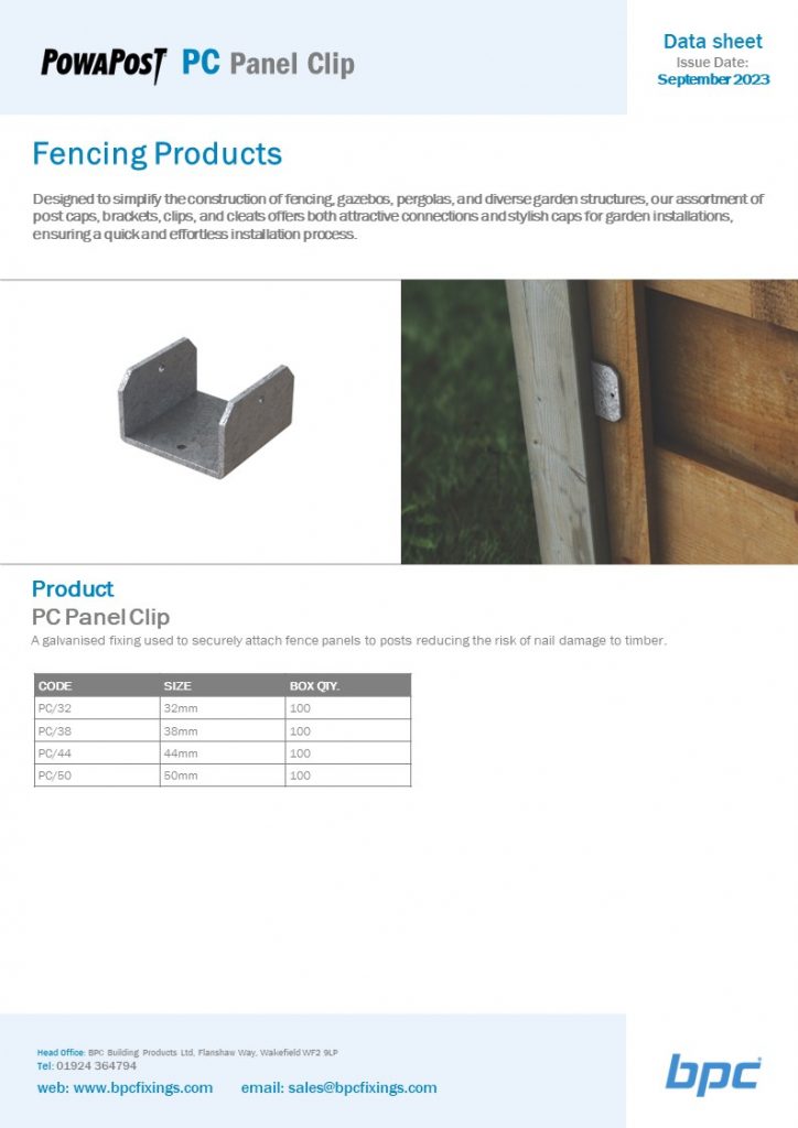 Datasheets Landscaping – BPC Fixings