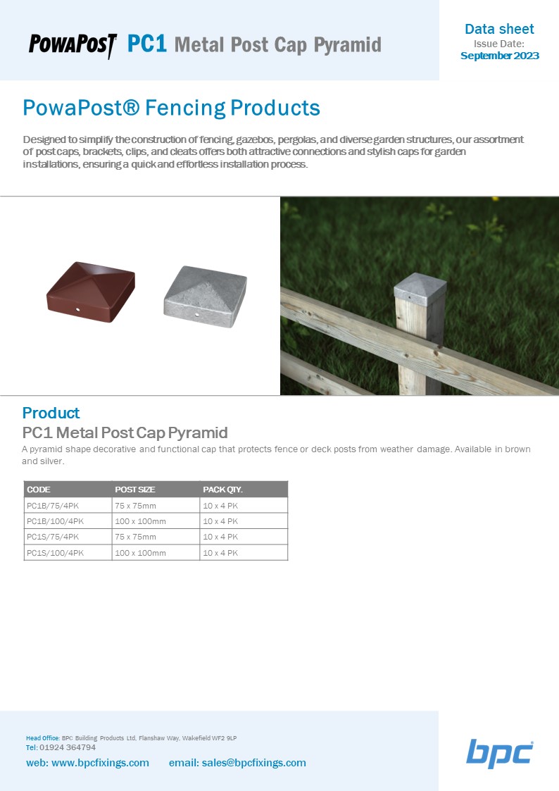 Datasheets Landscaping – BPC Fixings