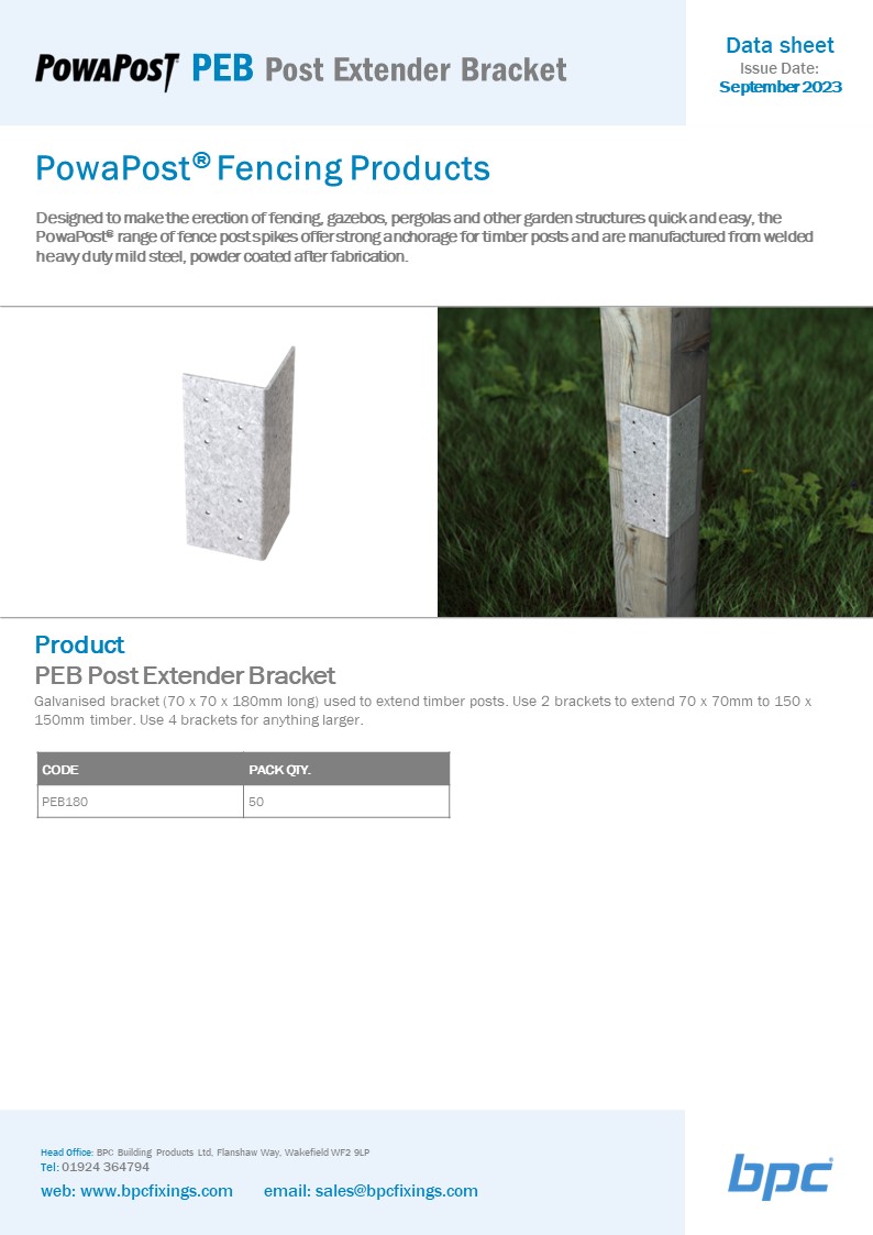 Datasheets Landscaping – BPC Fixings