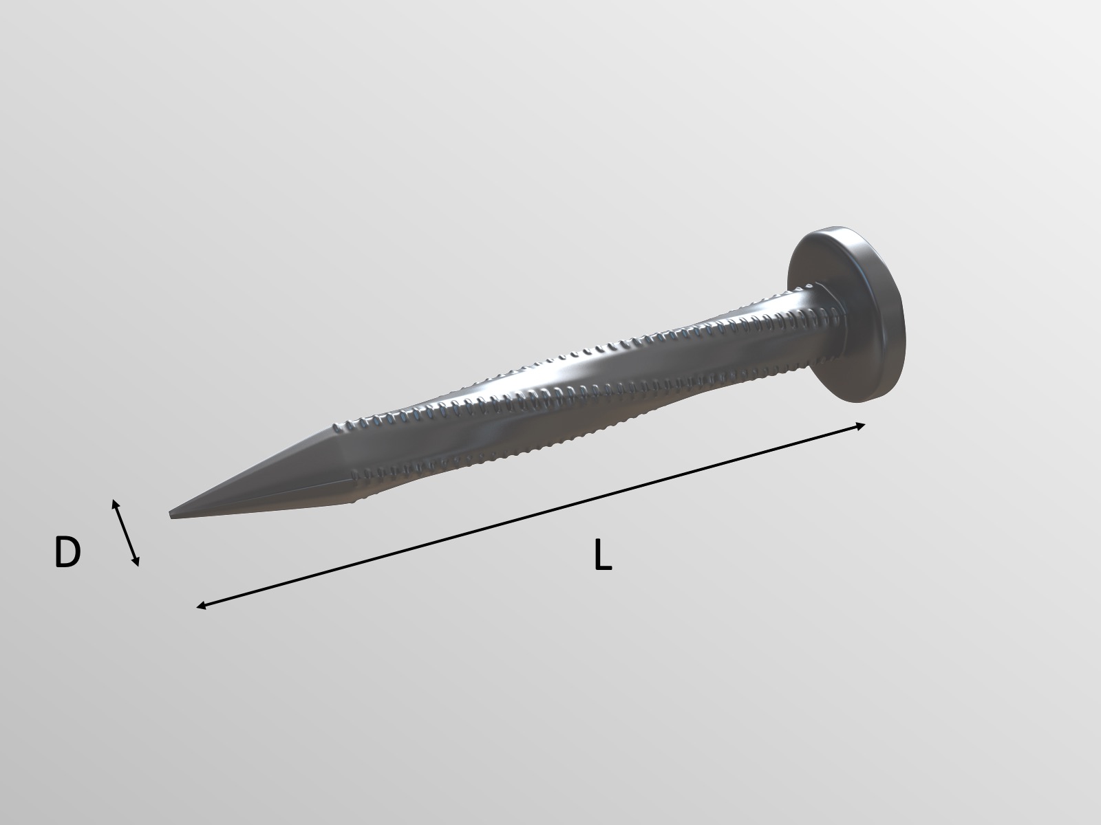 SHER/ST Sheradised Square Twisted Nails – BPC Fixings