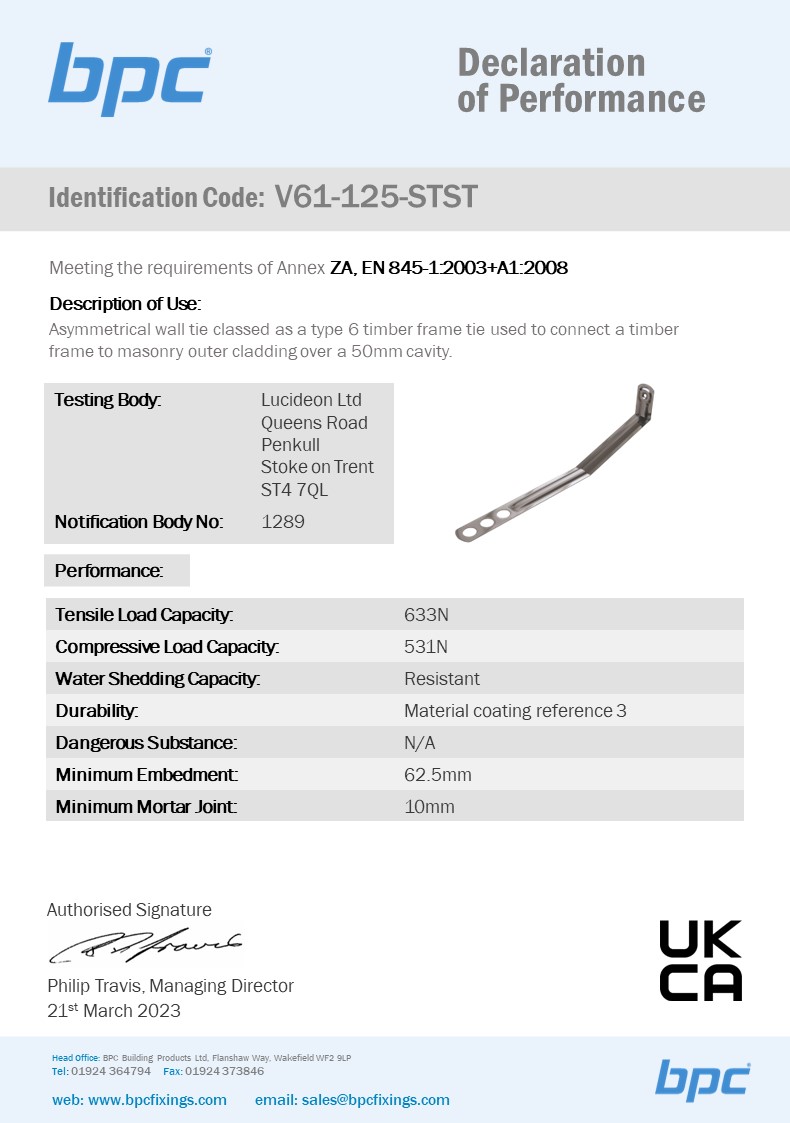 Declarations of Performance – BPC Fixings